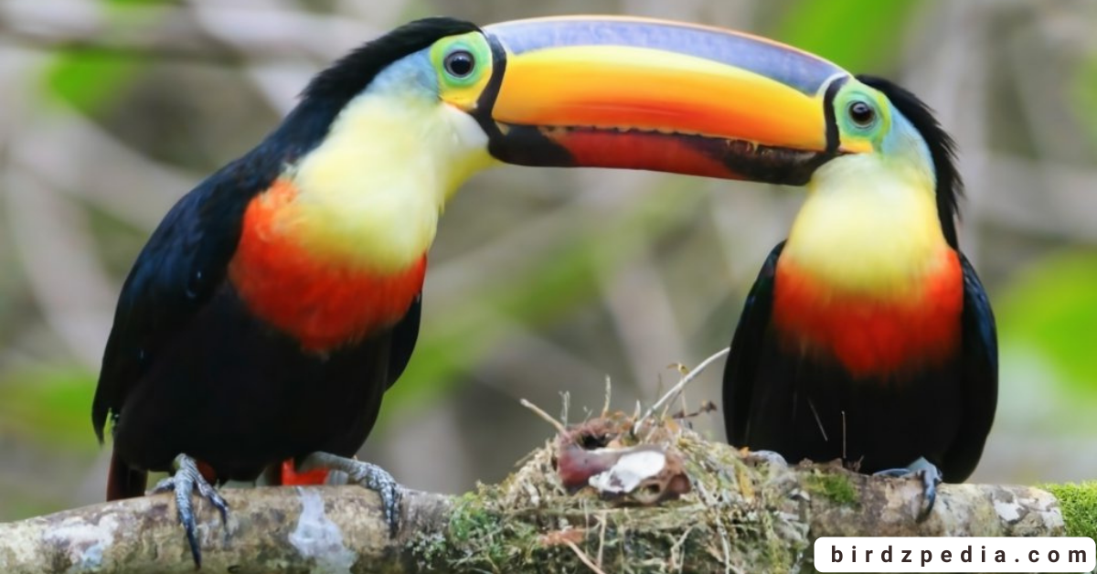 Red-Breasted Toucan: [Ramphastos dicolorus] A Symphony of Colors